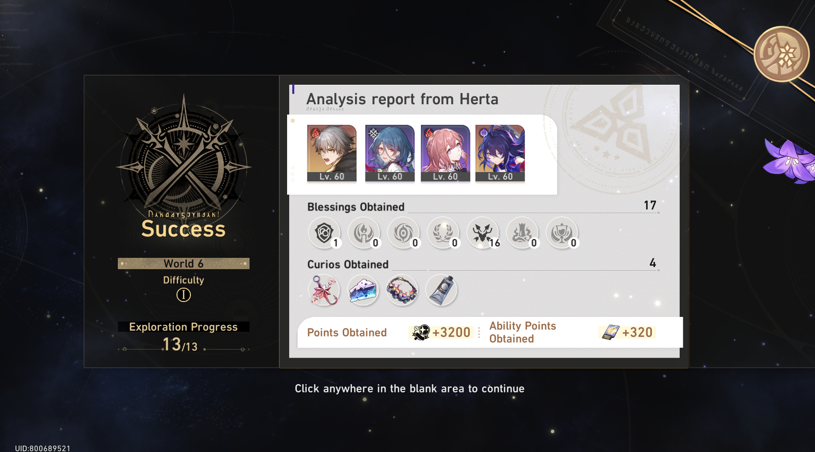 HSR Simulated Universe World 6 finally done Honkai: Star Rail | HoYoLAB