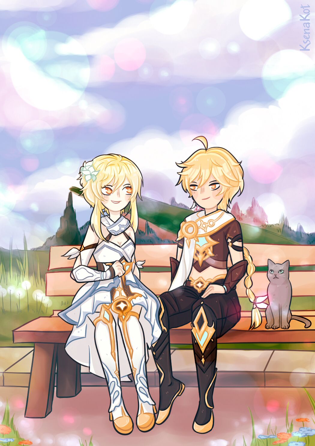 Lumine and Aether Genshin Impact | HoYoLAB