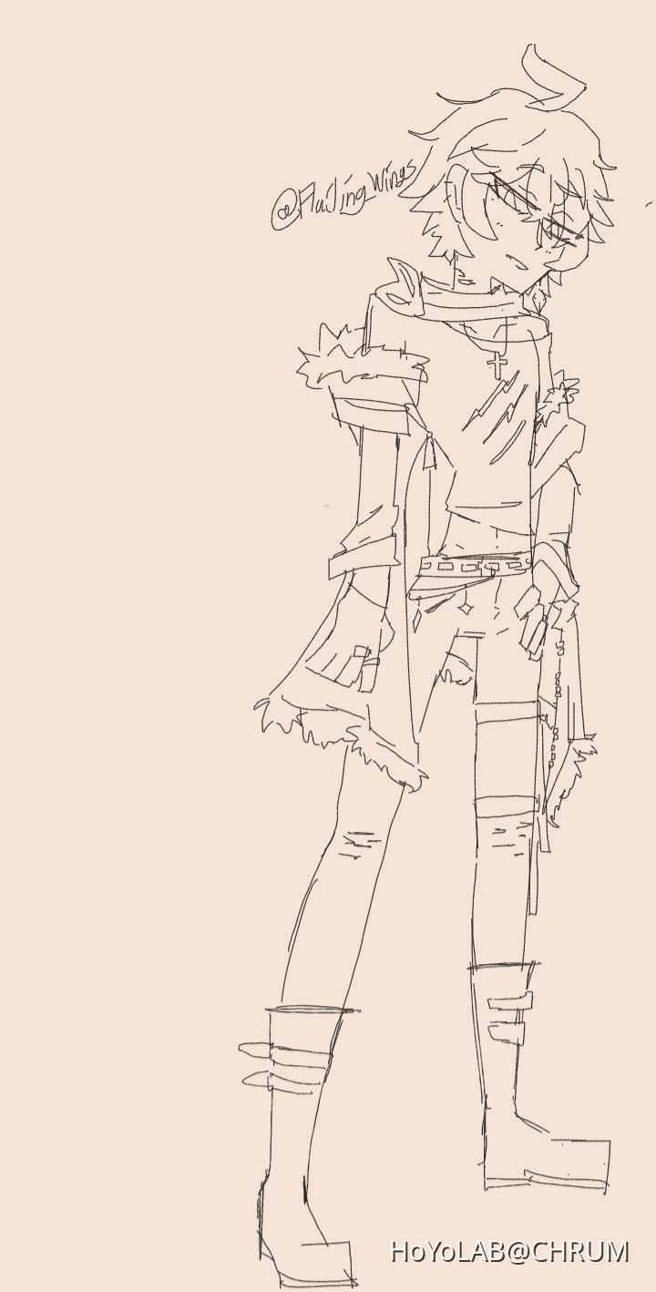 Genshin Modern Au Childe (Old doodle) Genshin Impact | HoYoLAB