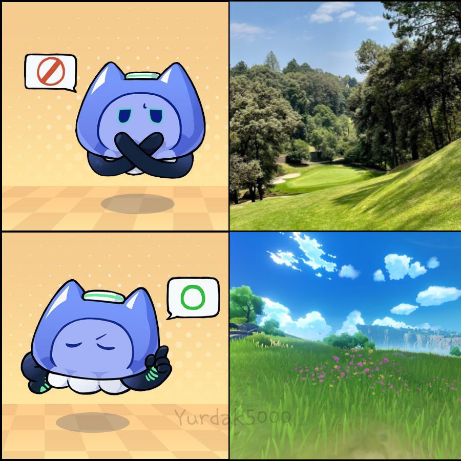 touching grass Genshin Impact | HoYoLAB