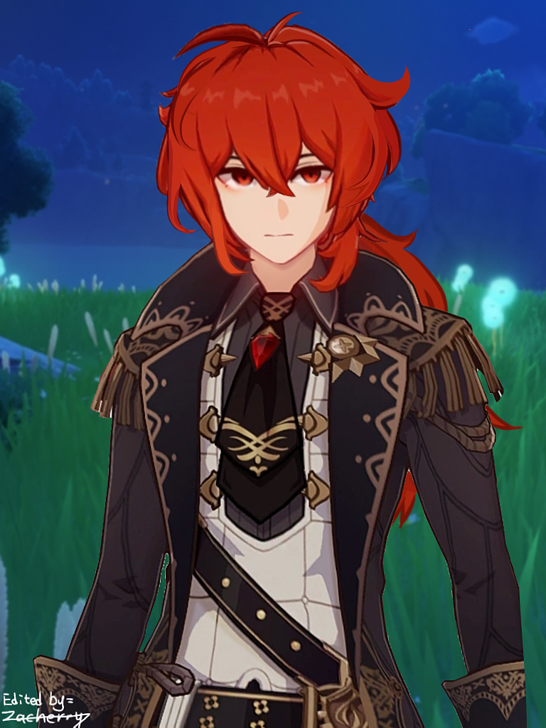 Expectation & reality: Diluc's model Genshin Impact | HoYoLAB