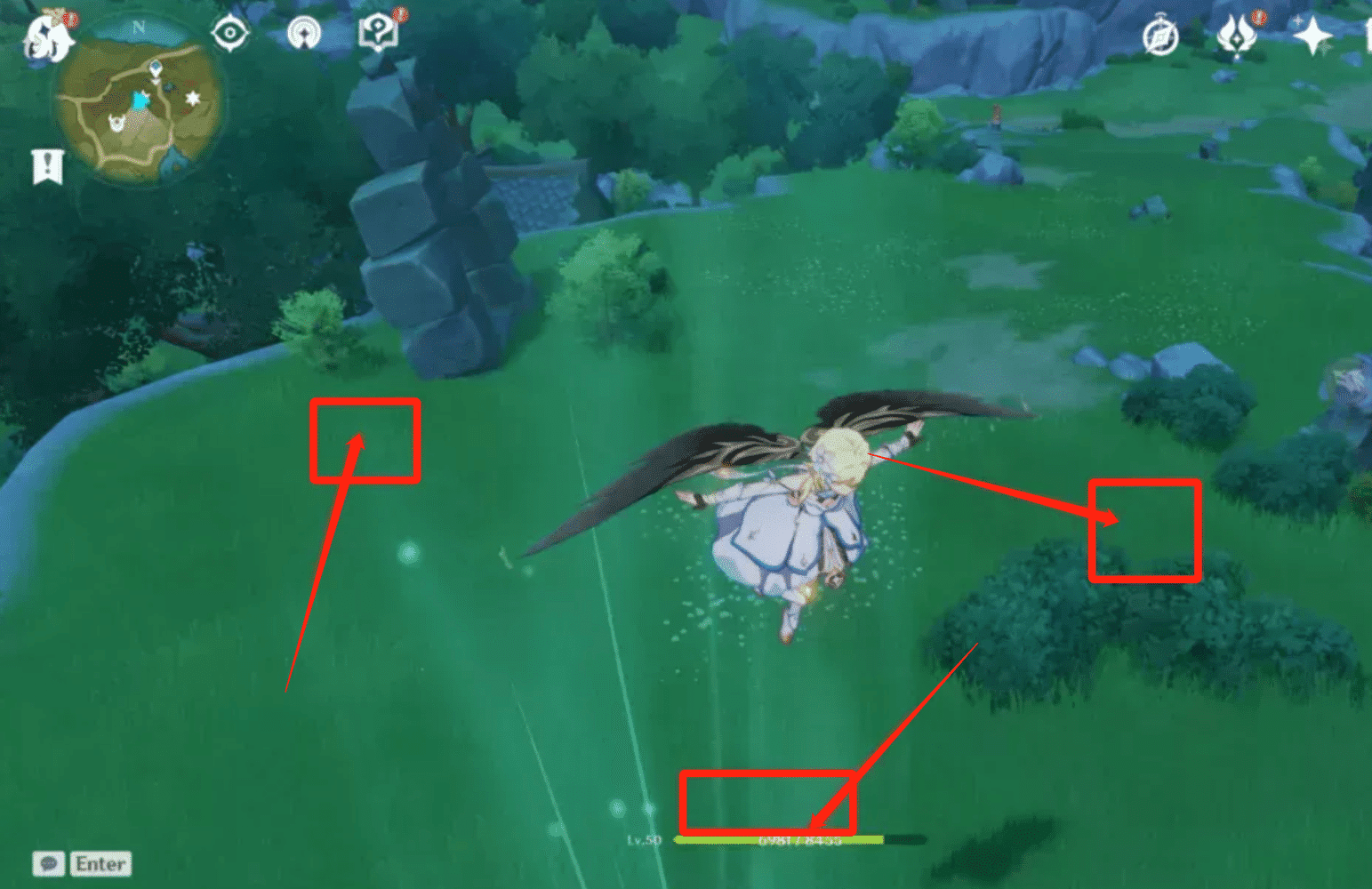 Anemoculus Collection Guide 1 - Windrise/Springvale (#1-#15) Genshin ...