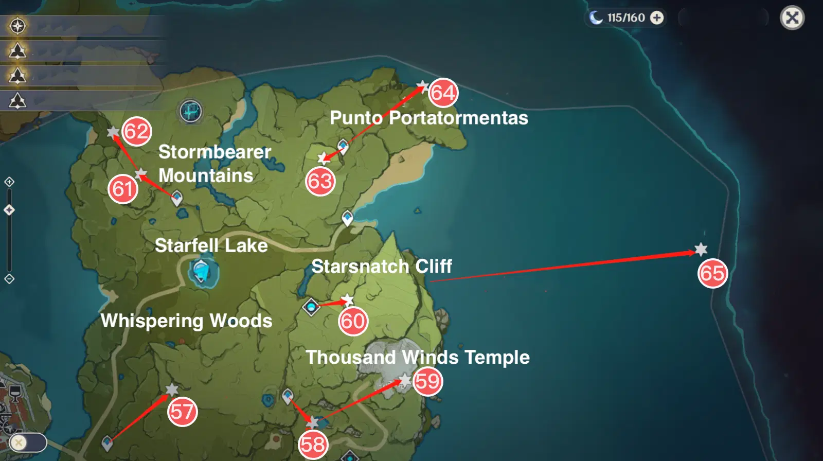 Anemoculus Collection Guide 4 - Whispering Woods/Thousand Winds Temple ...