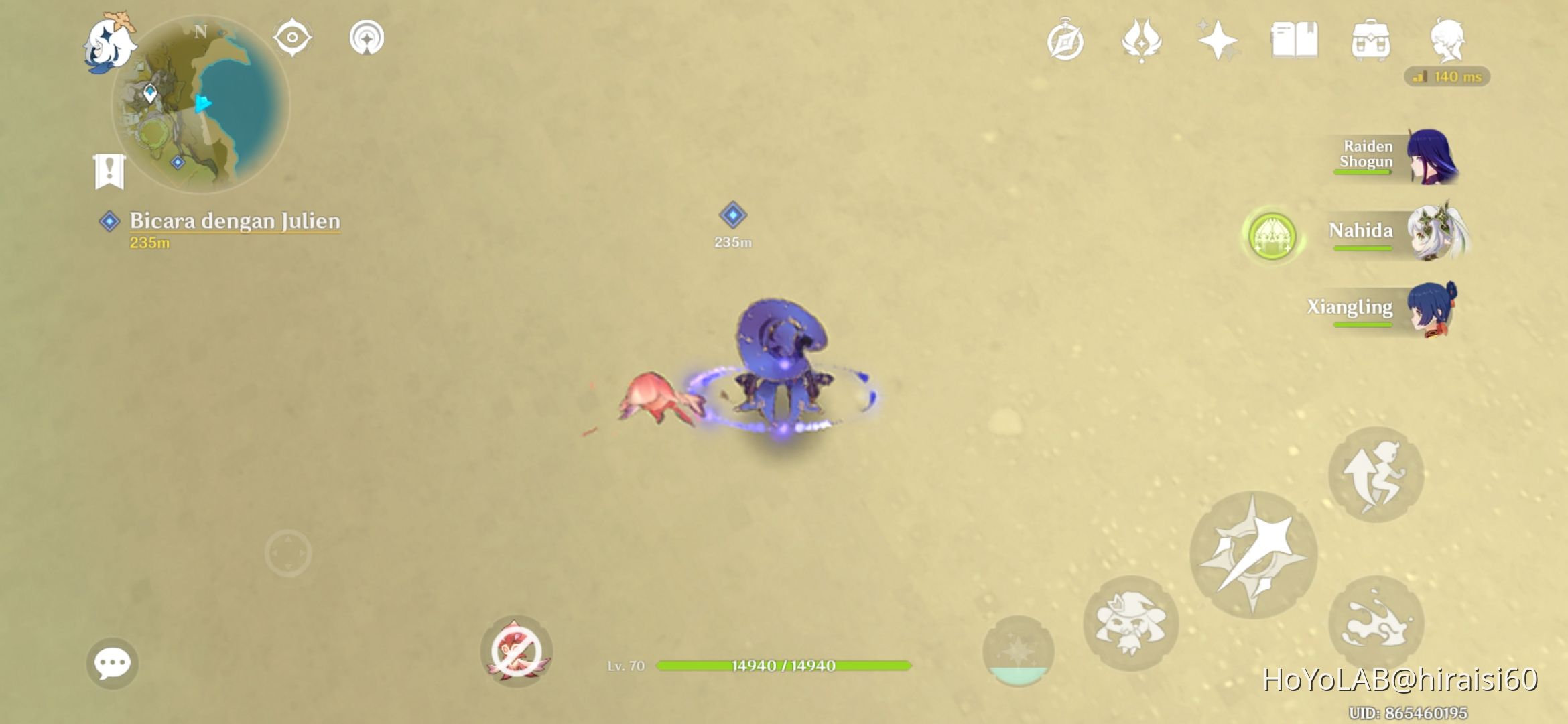 tolong pliss aku gk nemu julien nya dimana mana ini bug kah? Genshin ...