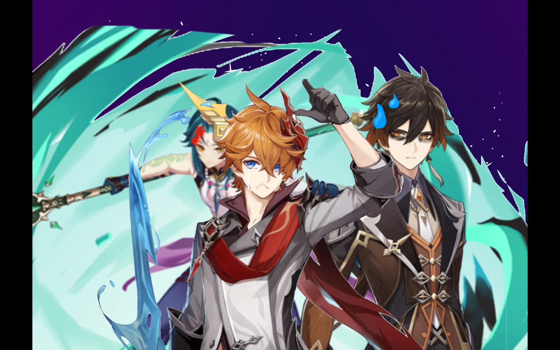 Petits montages-photos que j'ai créer Genshin Impact | HoYoLAB