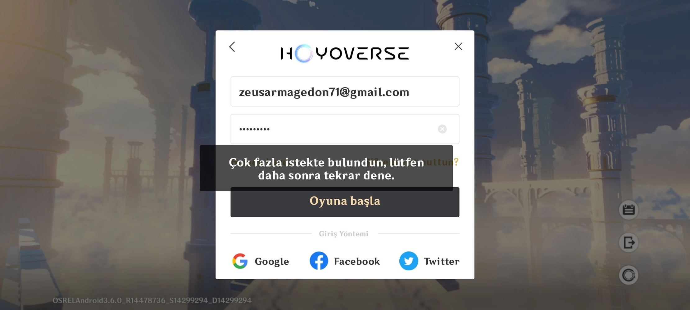 Genshin and Hoyoverse login Problem(Help) Genshin Impact | HoYoLAB