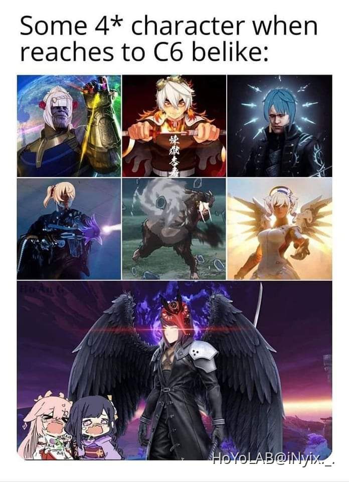 Who's your favourite ? And who do you have at c6 ? Genshin Impact | HoYoLAB