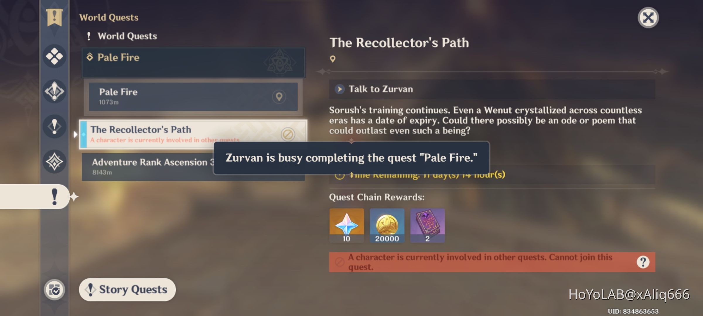 Personal Log: Done the "Blessed Hamada" achievement Genshin Impact ...