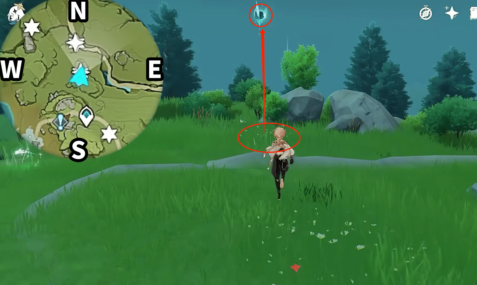 Anemoculus Collection Guide 1 - Windrise/Springvale (#1-#15) Genshin ...