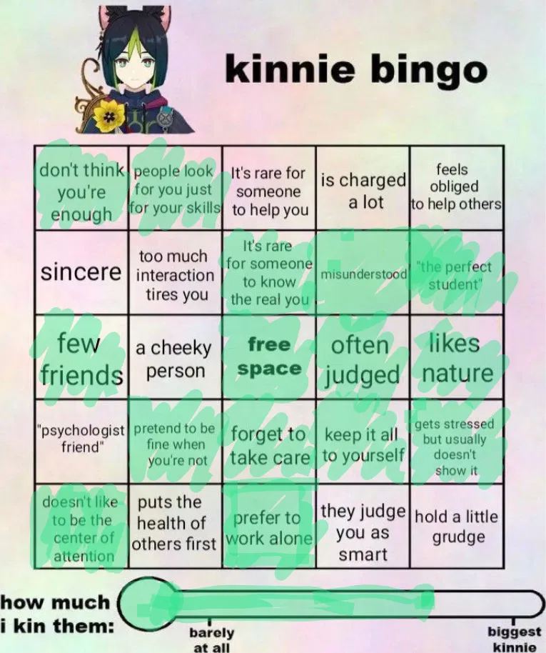 Kinnie bingo! Genshin Impact | HoYoLAB