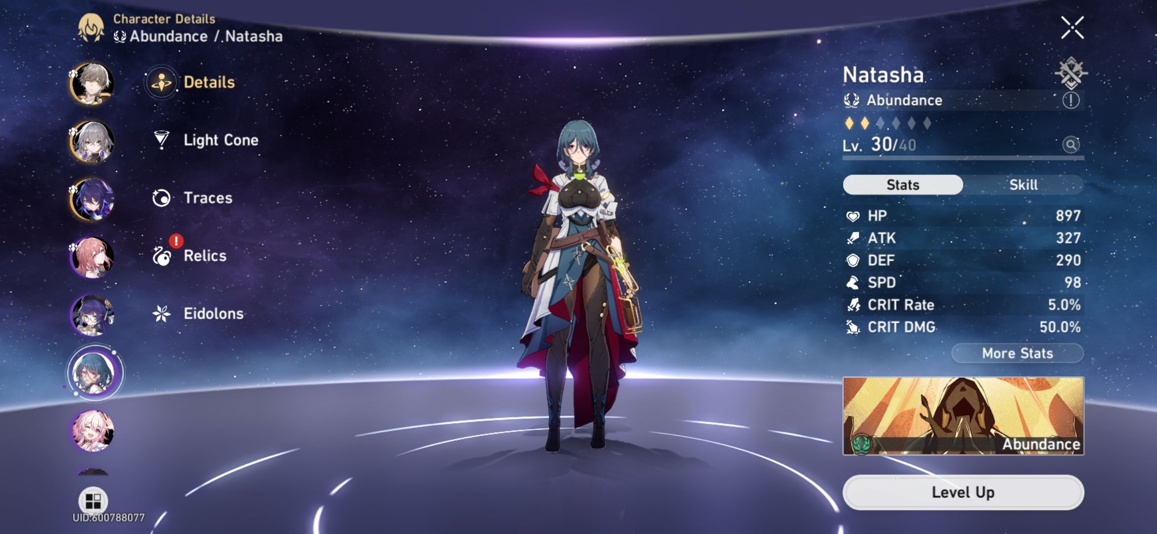 well... I got E6 Natasha Honkai: Star Rail | HoYoLAB