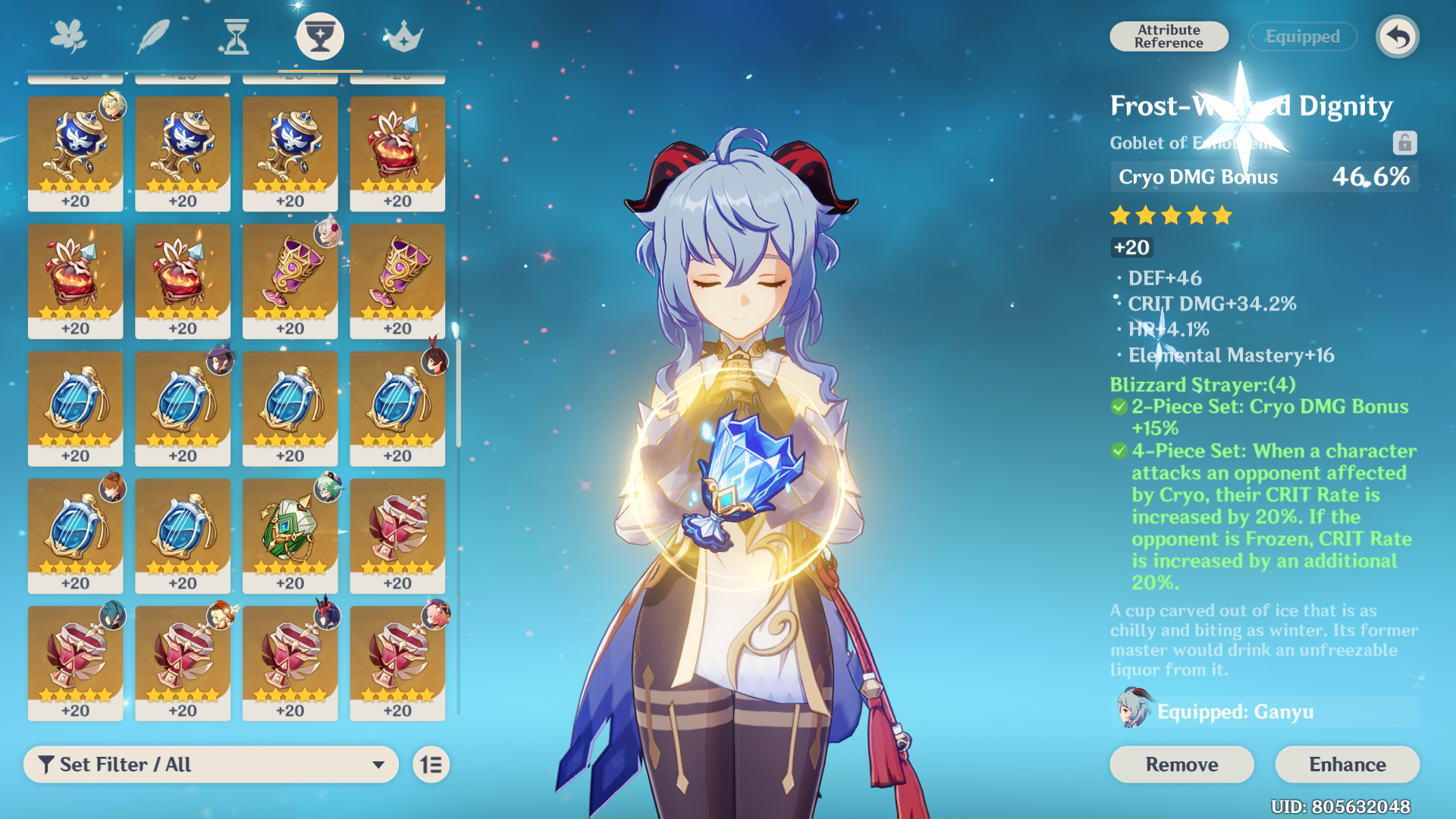 Finally Strong box give me upgrade Cryo Goblet For Ganyu Genshin Impact ...
