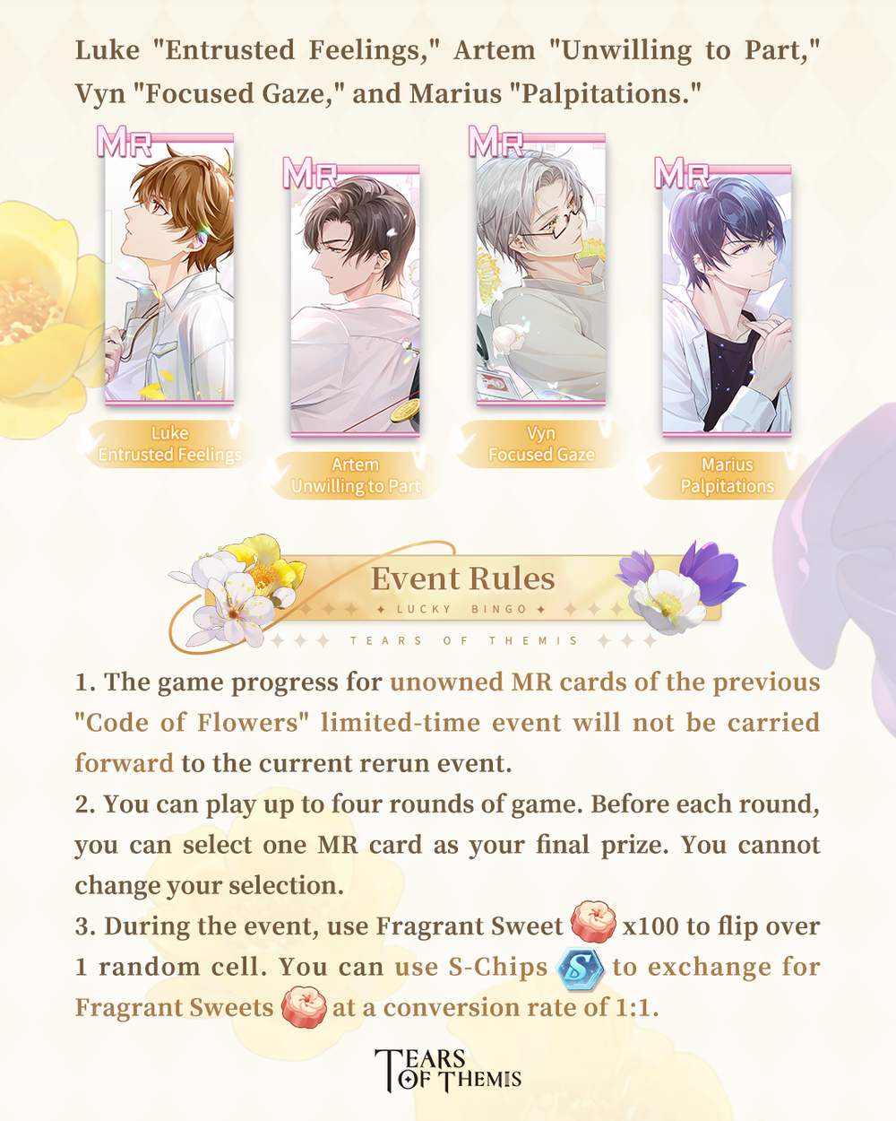 Code of Flowers Limited-Time Rerun Tears of Themis | HoYoLAB