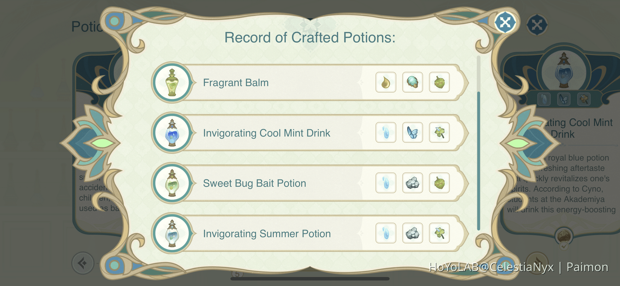 “Glittering Elixirs” Event with Paimon! All Potion Recipes! Primogems ...