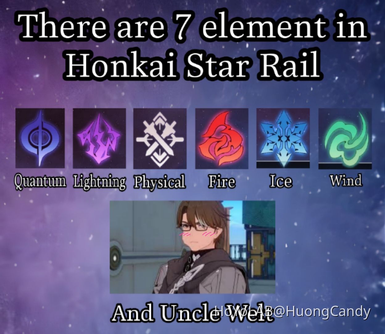 There are 7 element in Honkai Star Rail Honkai: Star Rail | HoYoLAB