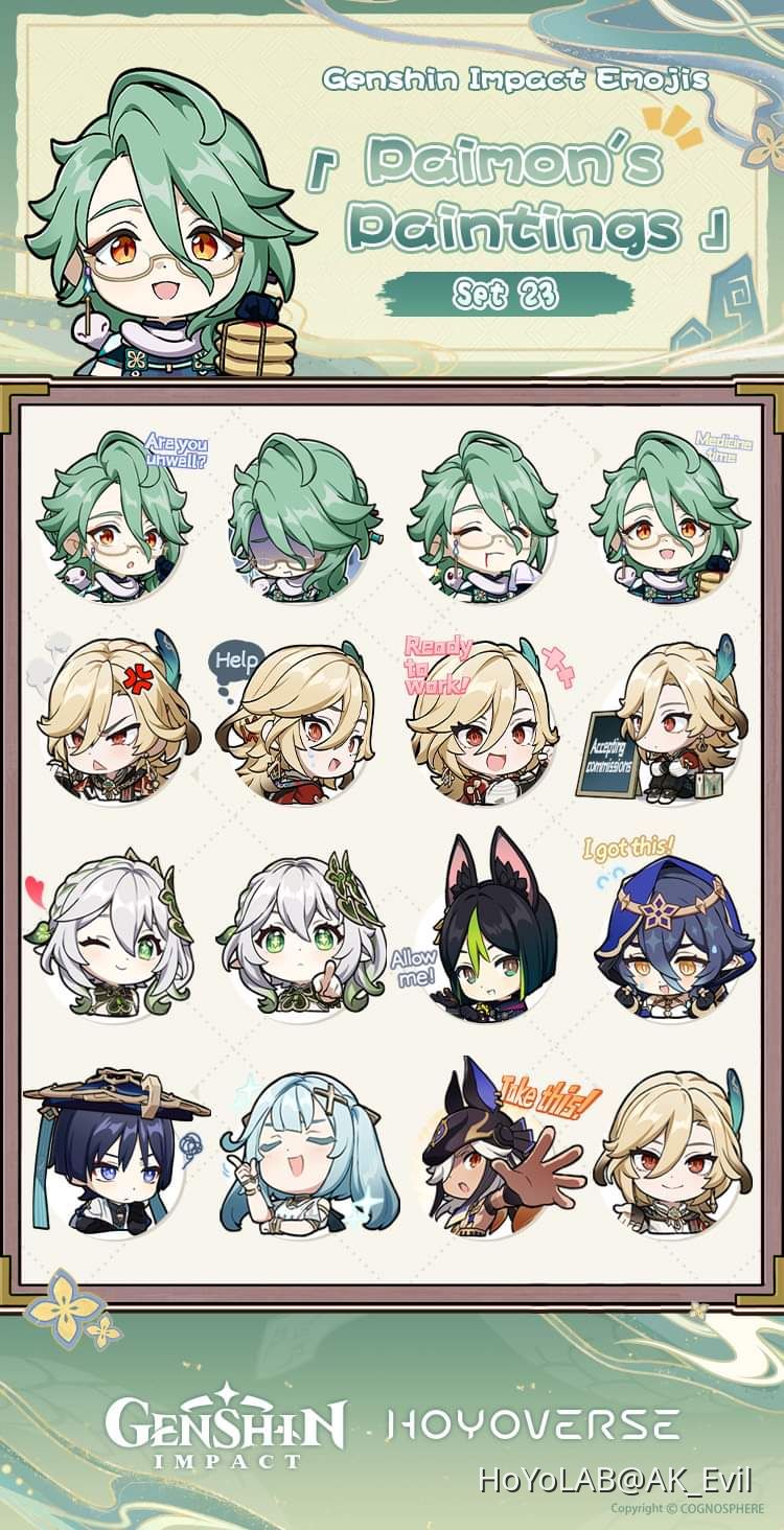 stickers Genshin Impact | HoYoLAB