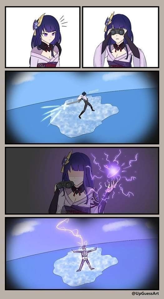 raiden shogun is angry with kaeya (meme) Genshin Impact | HoYoLAB