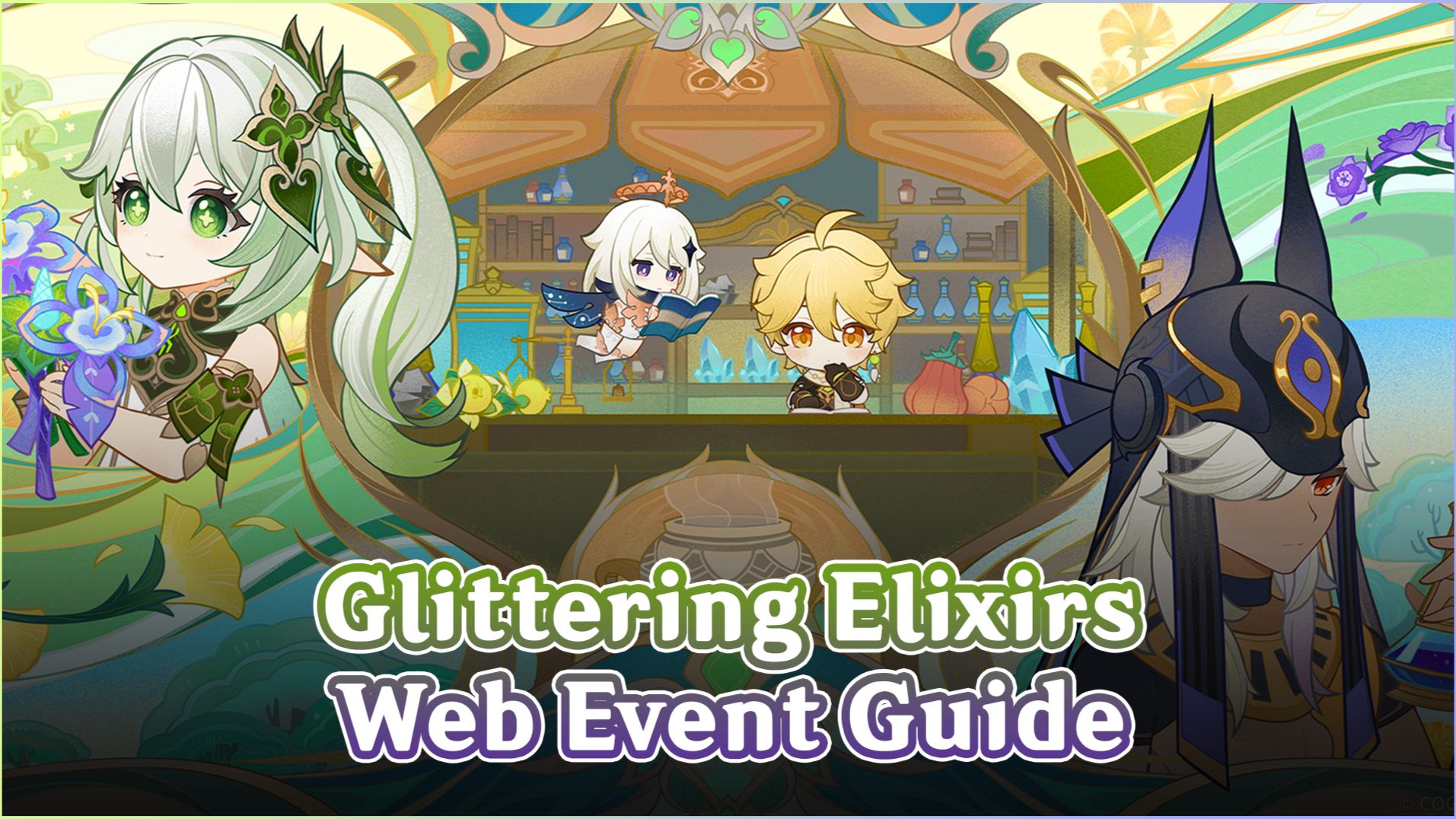 [V3.6] Glittering Elixirs Web Event | 120 Primogems & All 16 Recipes (Completed) Genshin Impact ...