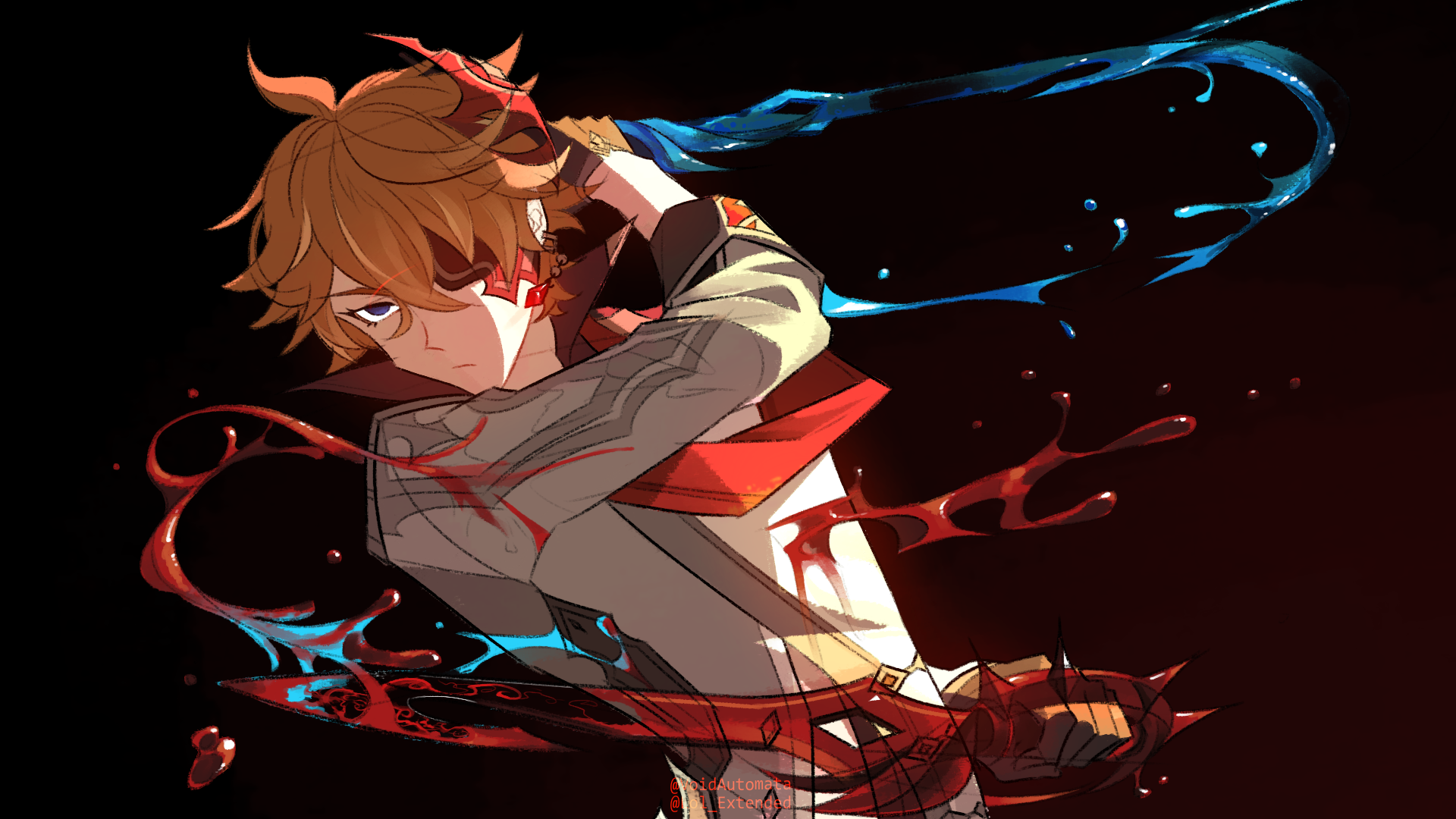 I drew beta Childe! +blood dagger Genshin Impact | HoYoLAB