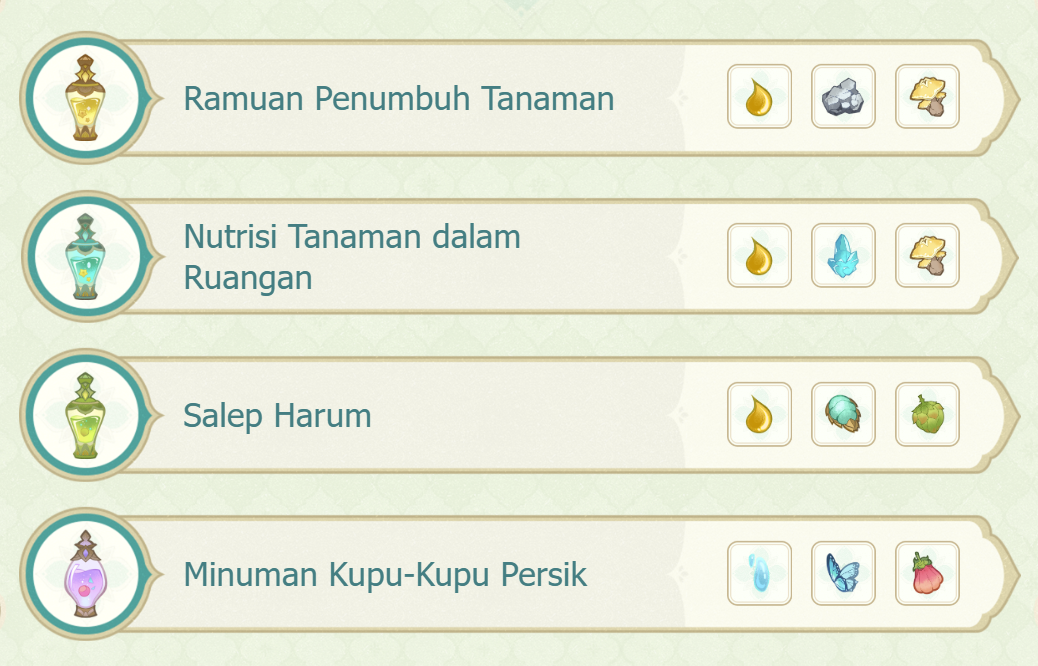 [Panduan Event Web V3.6 - Racikan Ramuan Mujarab] Semua 16 Resep ...