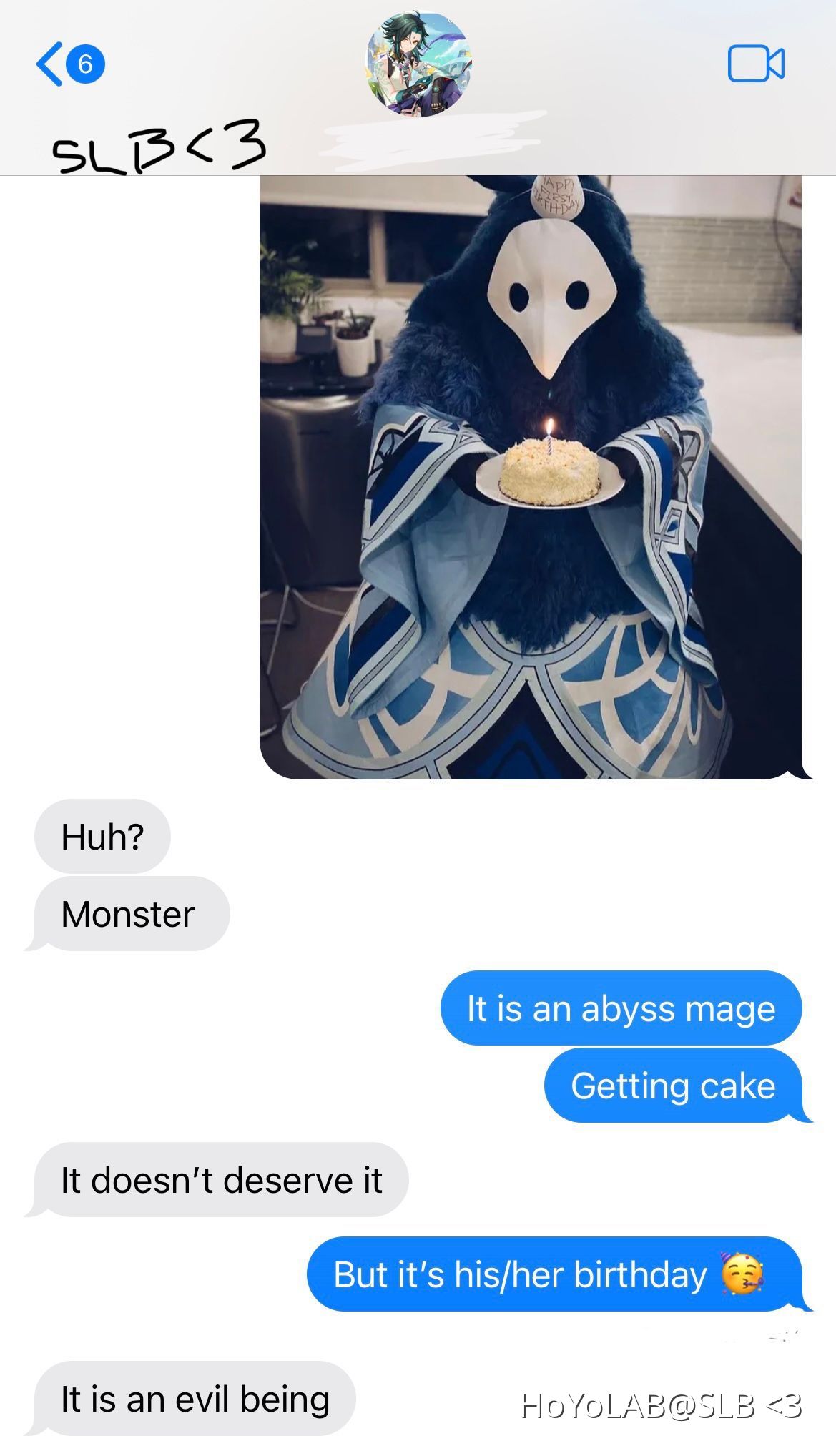 Lumine texting Xiao about abyss mage birthday be like Genshin Impact ...