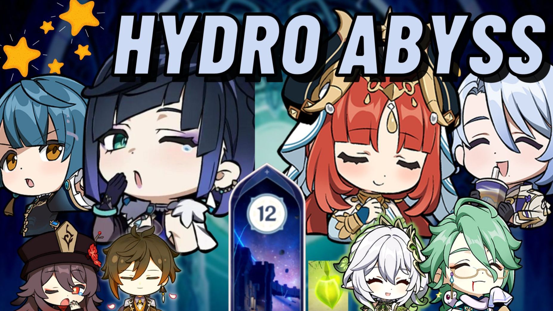 HYDRO ABYSS Hutao Double Hydro + Nilou Bloom | Genshin Impact Genshin ...