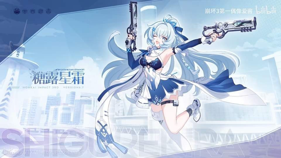 Full press without exception, of course, double gun + sniper + slide shot Kira Kira 😍😍😍 Honkai ...