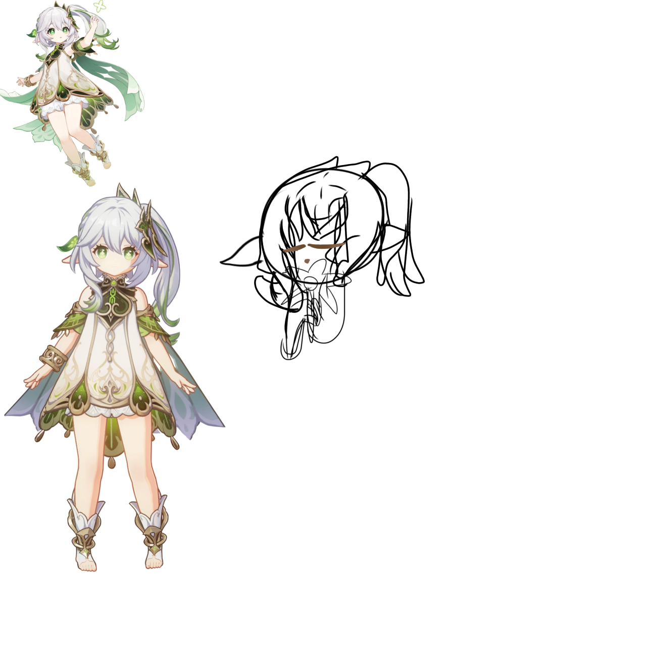 Day 1 of drawing Nahida Genshin Impact | HoYoLAB