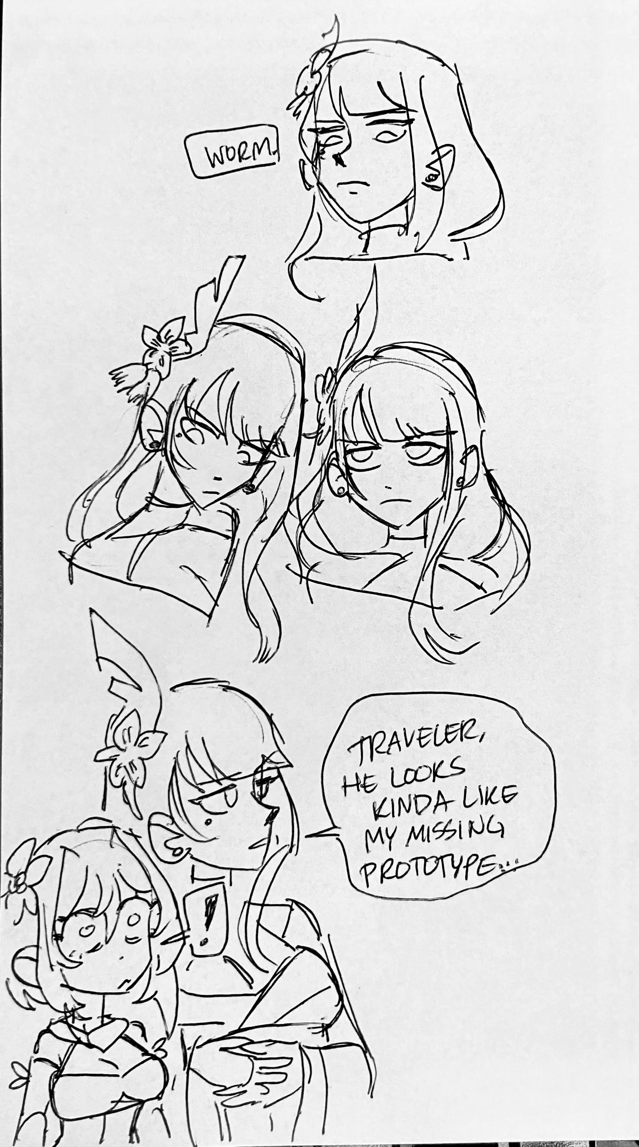 doodles with wanderer and raiden chogun 💜 Genshin Impact | HoYoLAB