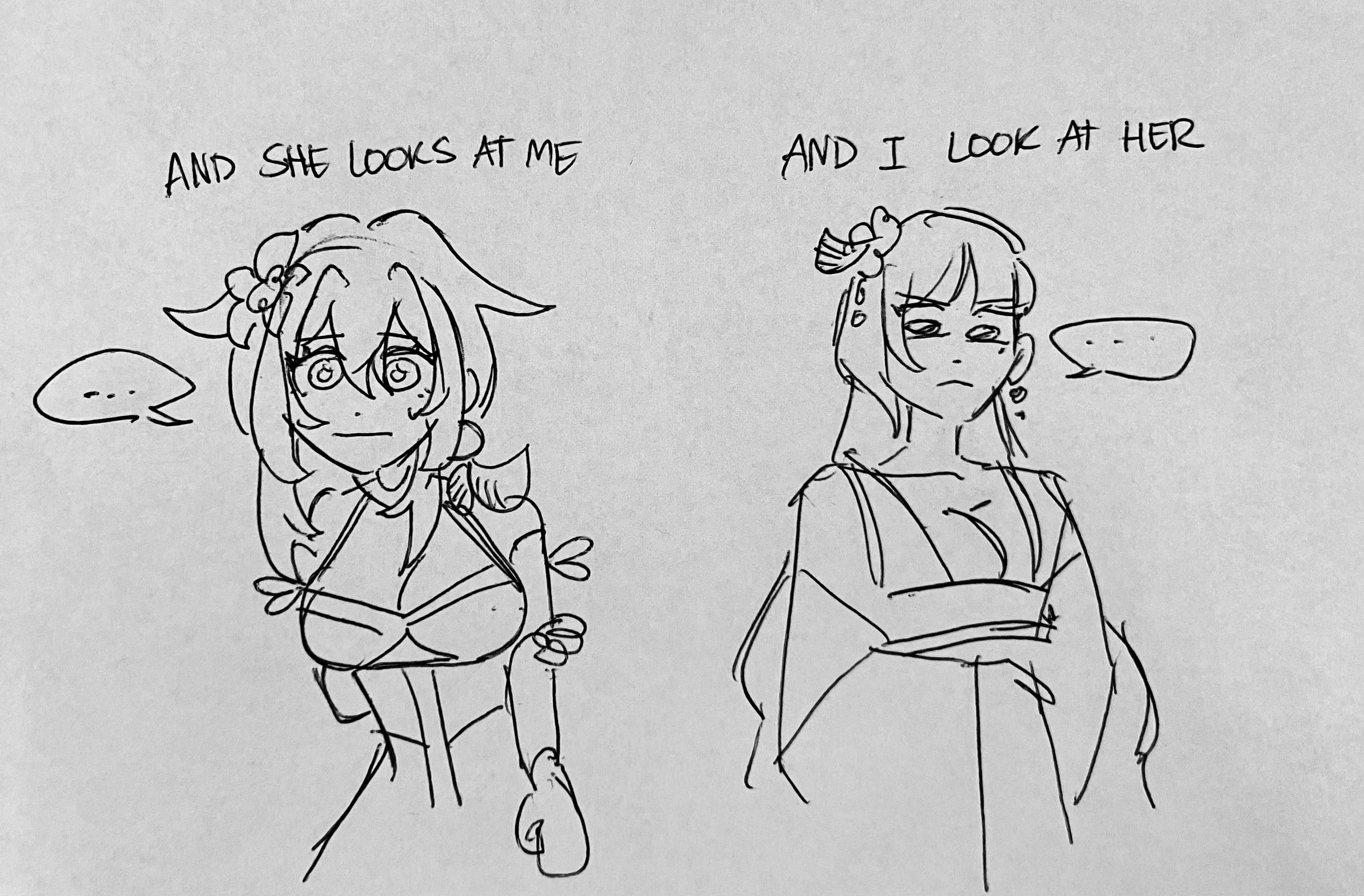 doodles with wanderer and raiden chogun 💜 Genshin Impact | HoYoLAB