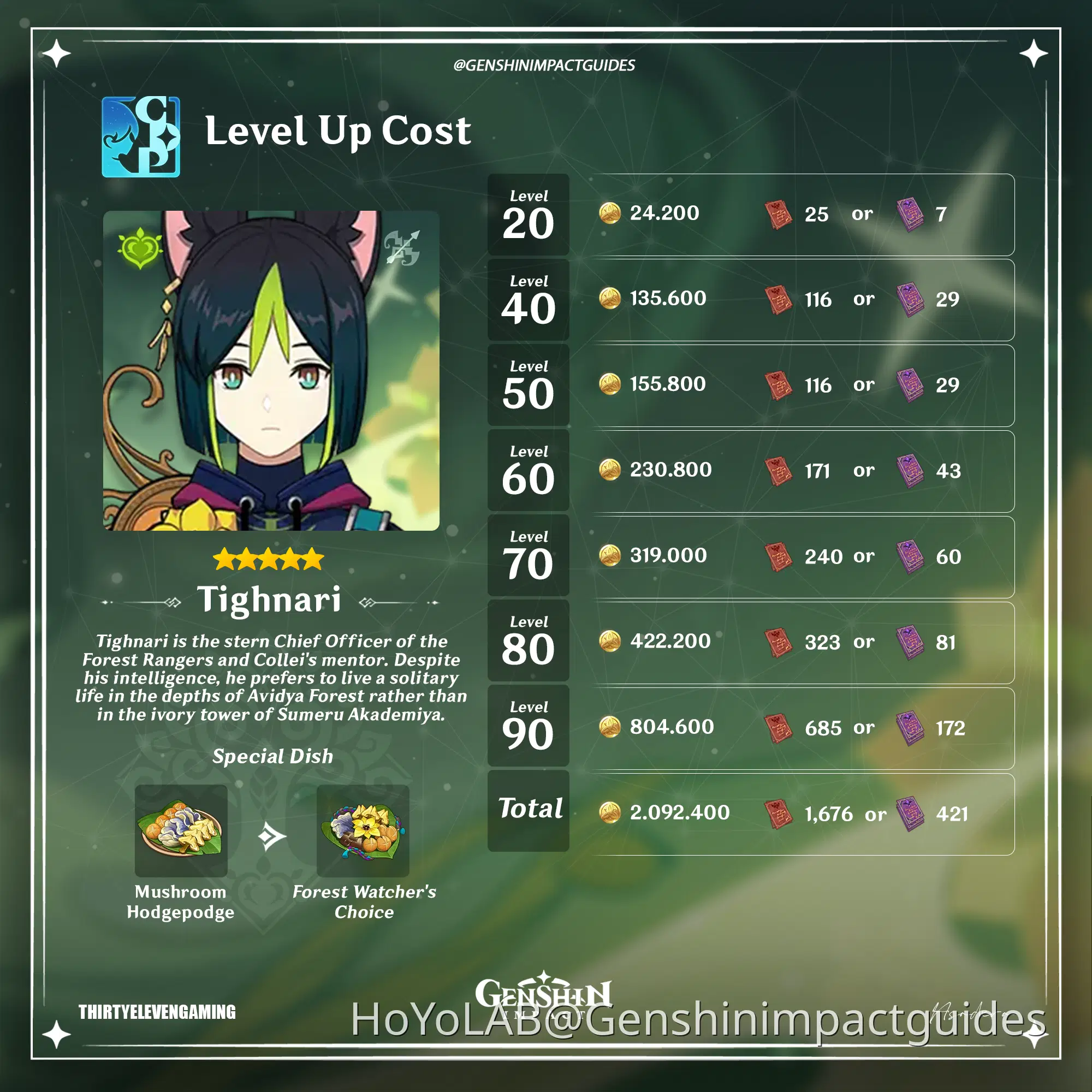 Tighnari Quick Swap DPS Build Genshin Impact | HoYoLAB