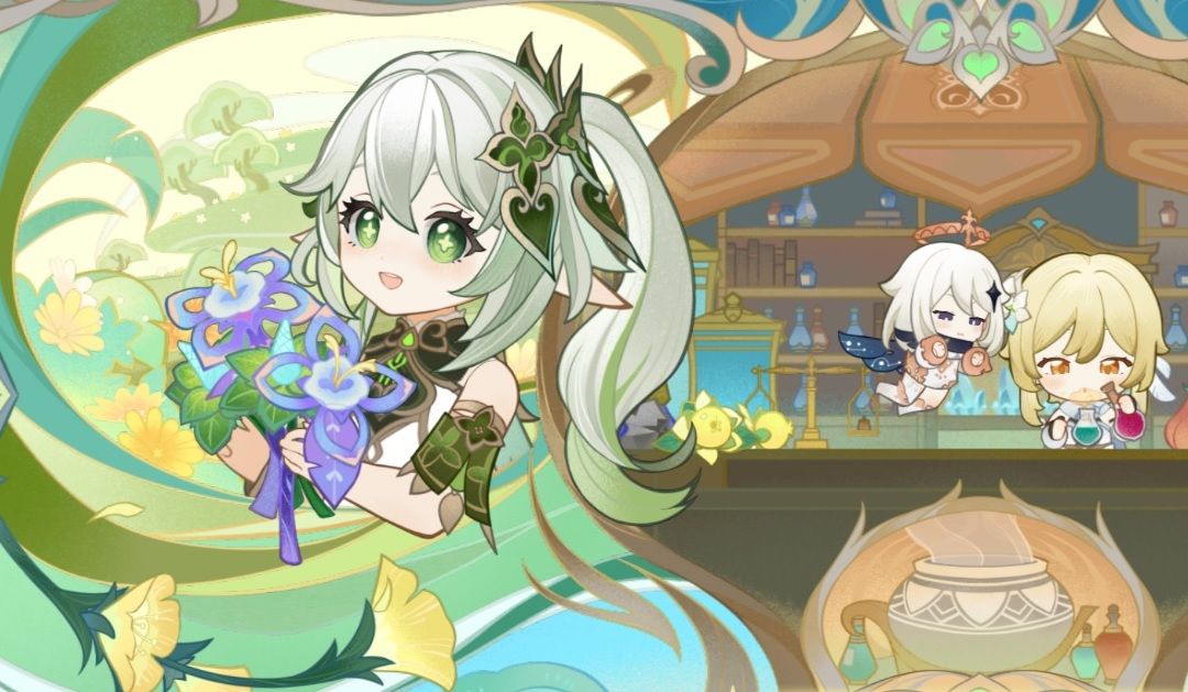 Nahida in new web event... sooo adorable!! >///
