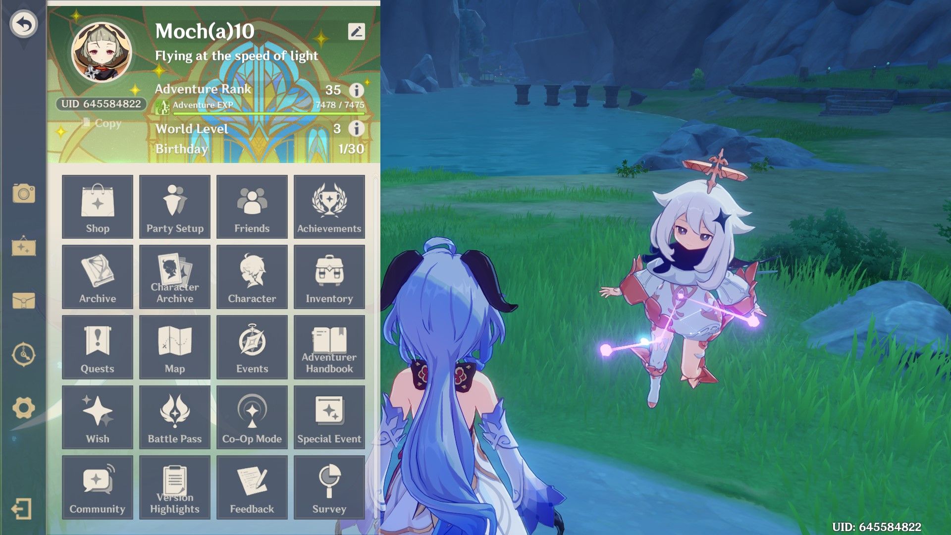 Look at my adventure rank xp Genshin Impact | HoYoLAB