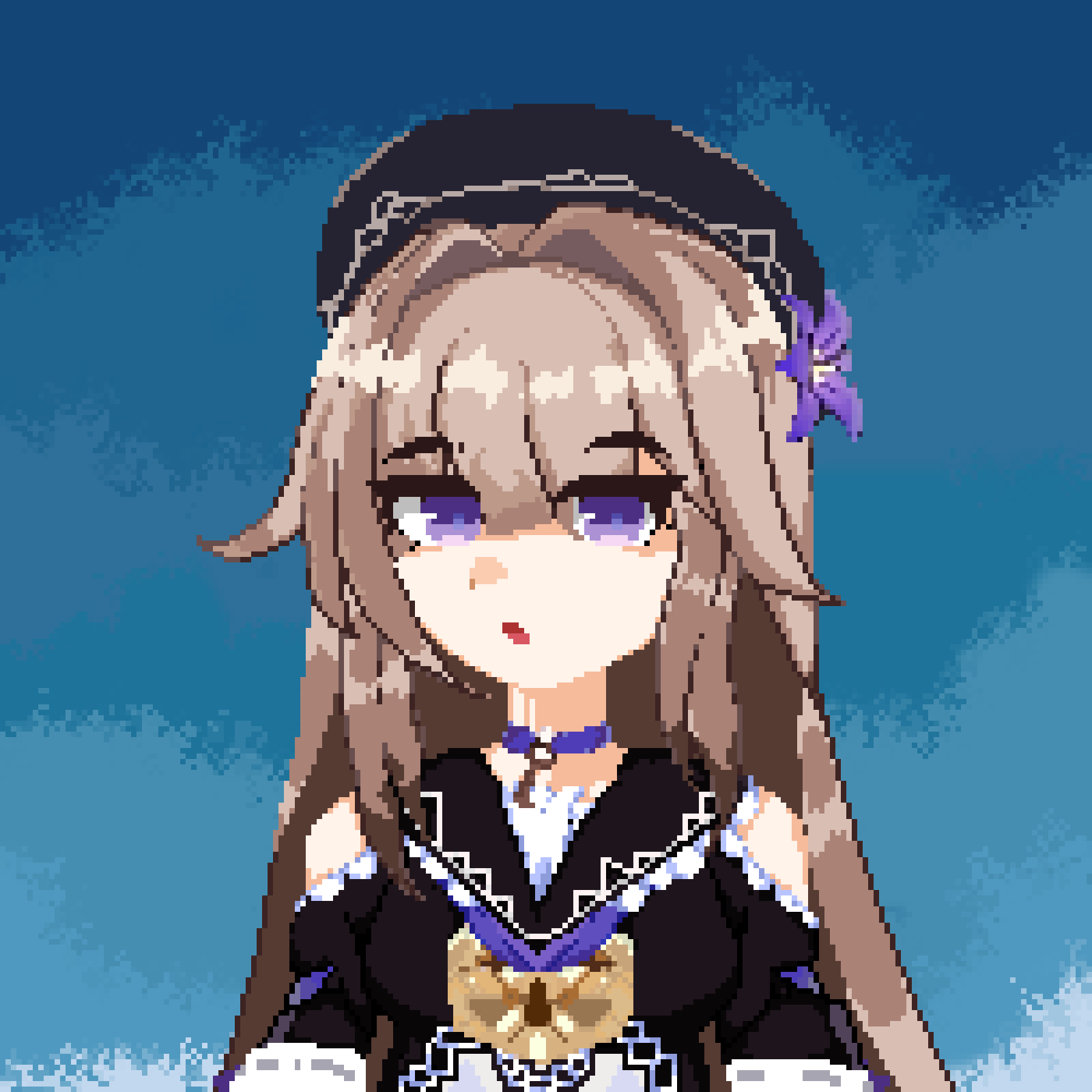 KuruKuru---- Herta Fanart (Portrait) (Border alt included) Honkai: Star ...