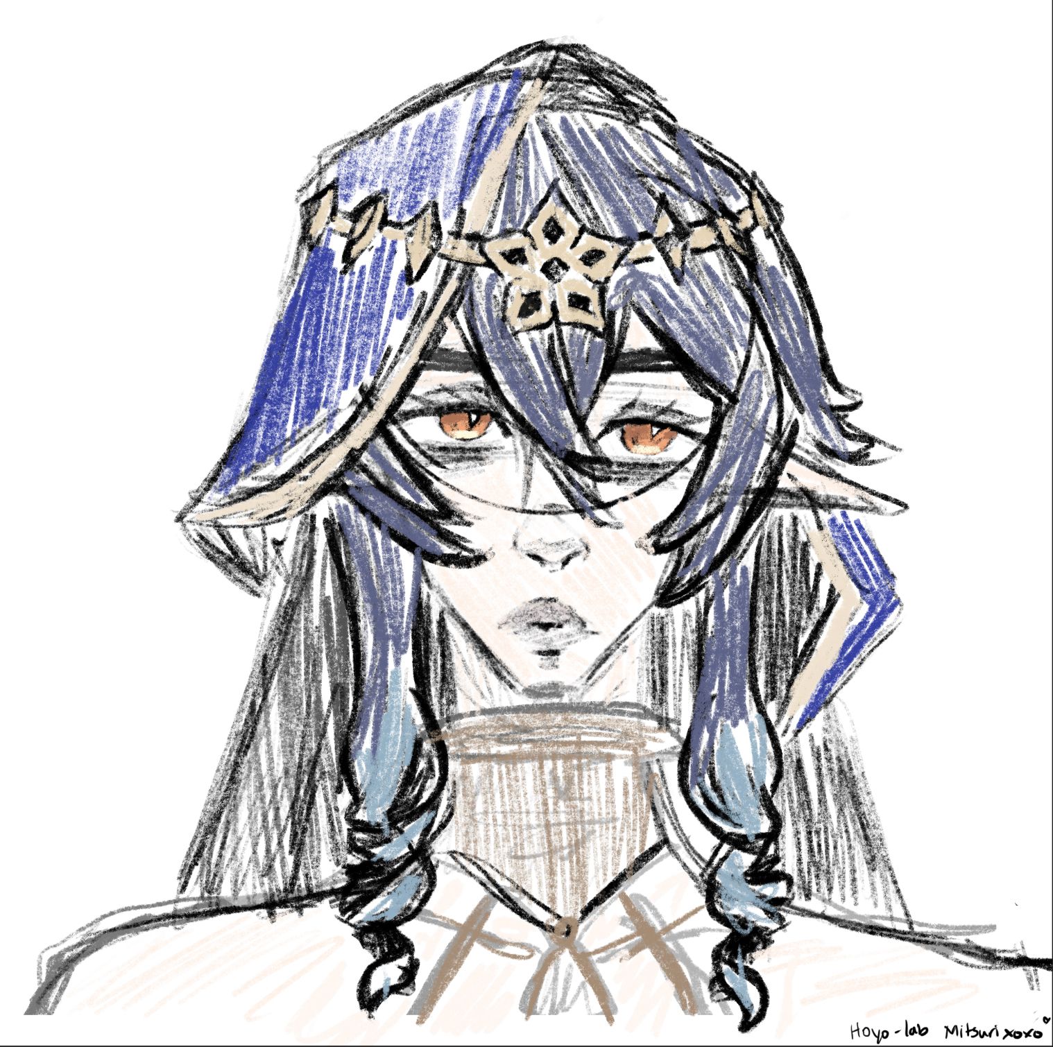 A quick Layla sketch I made!~ Genshin Impact | HoYoLAB