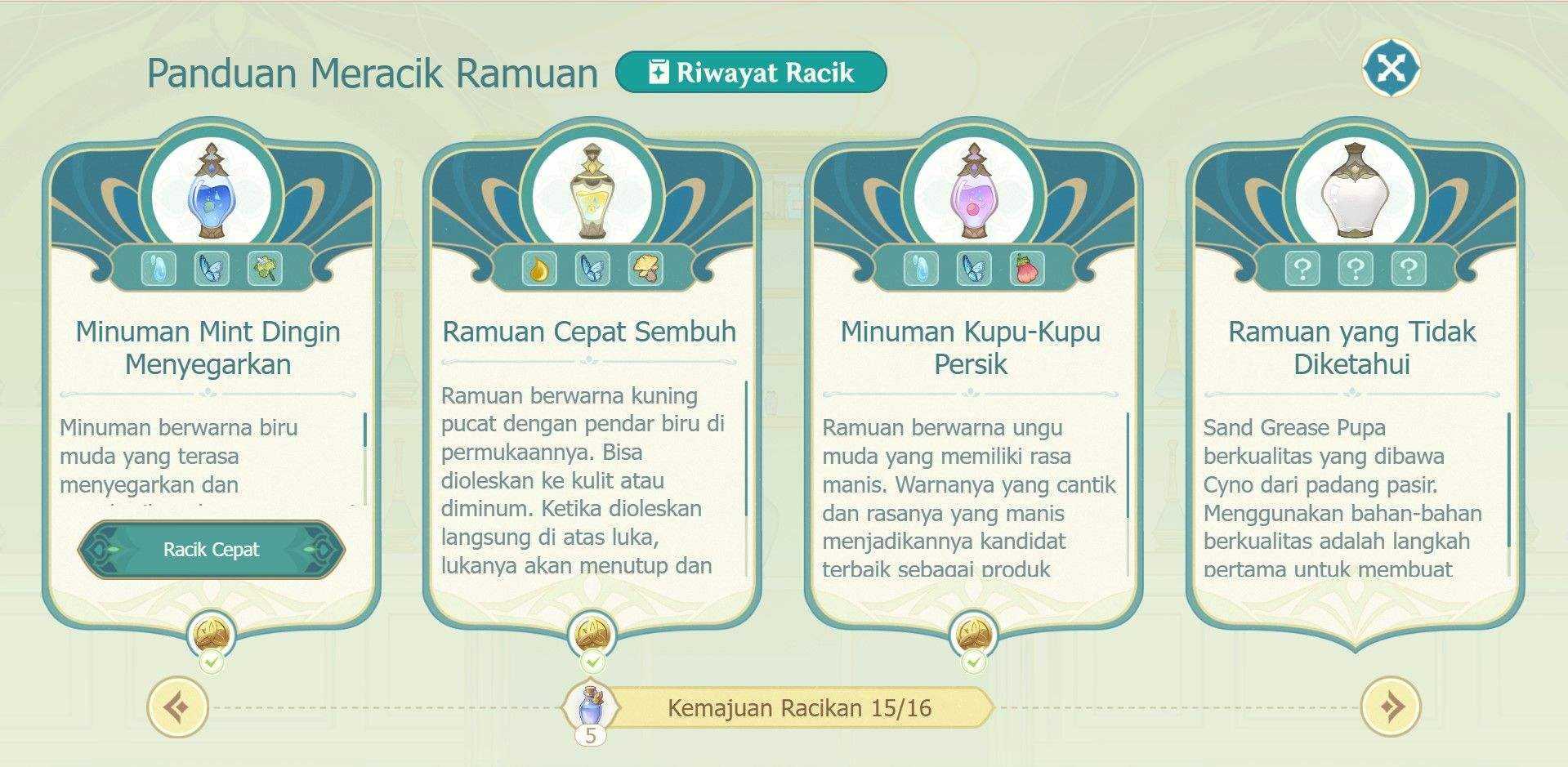 Panduan Meracik Ramuan (15/16) Genshin Impact | HoYoLAB