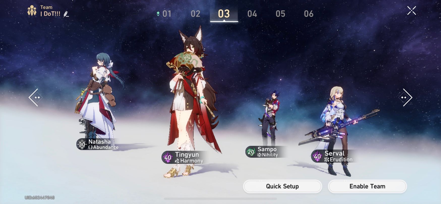 My 2 Main Teams “GG Go next” and “DoT!!!” Honkai: Star Rail | HoYoLAB