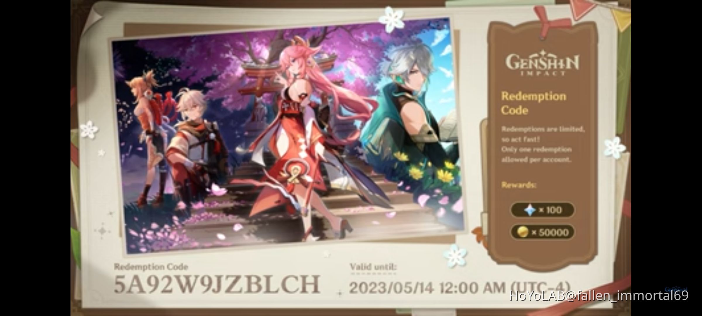 Redeem Codes Genshin Impact | HoYoLAB