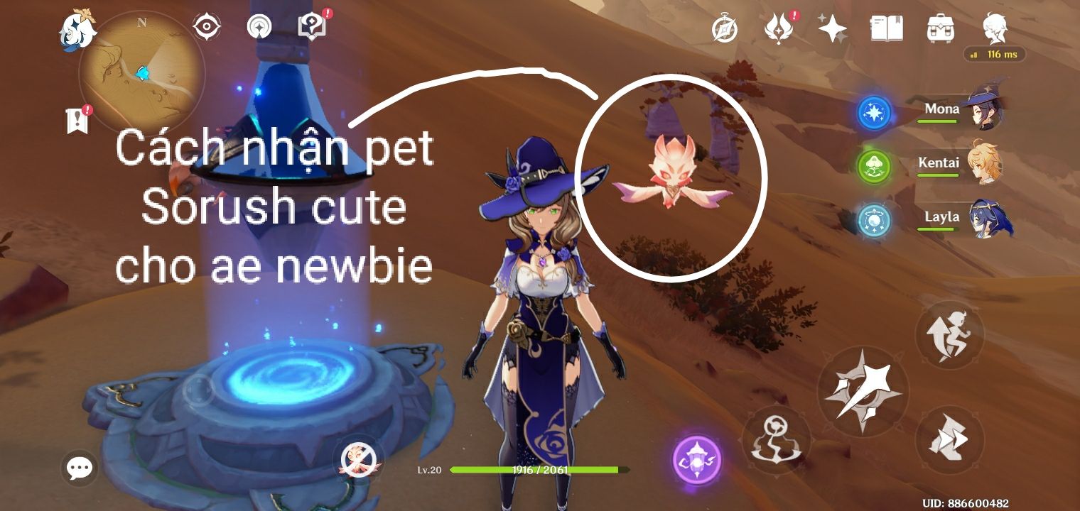 Hướng dẫn cách nhận pet Sorush cute cho ae newbie Genshin Impact | HoYoLAB