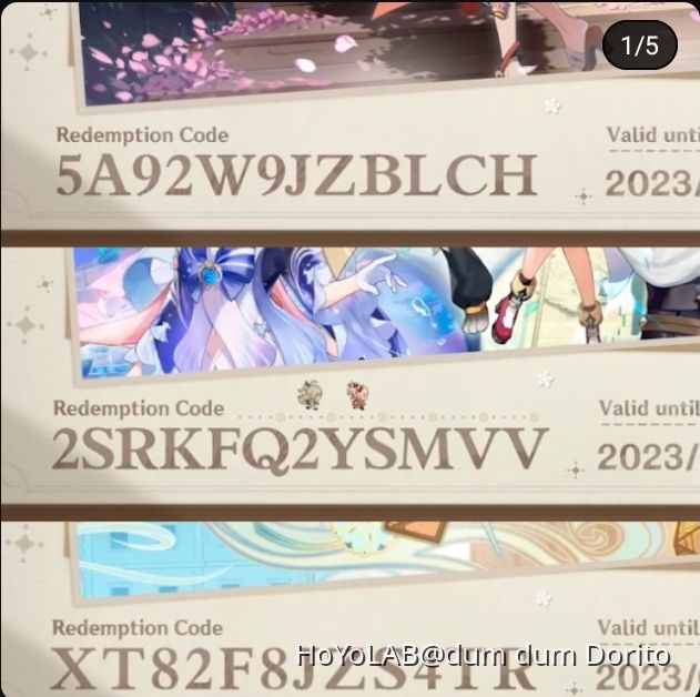 the live stream codes and events banners Genshin Impact | HoYoLAB