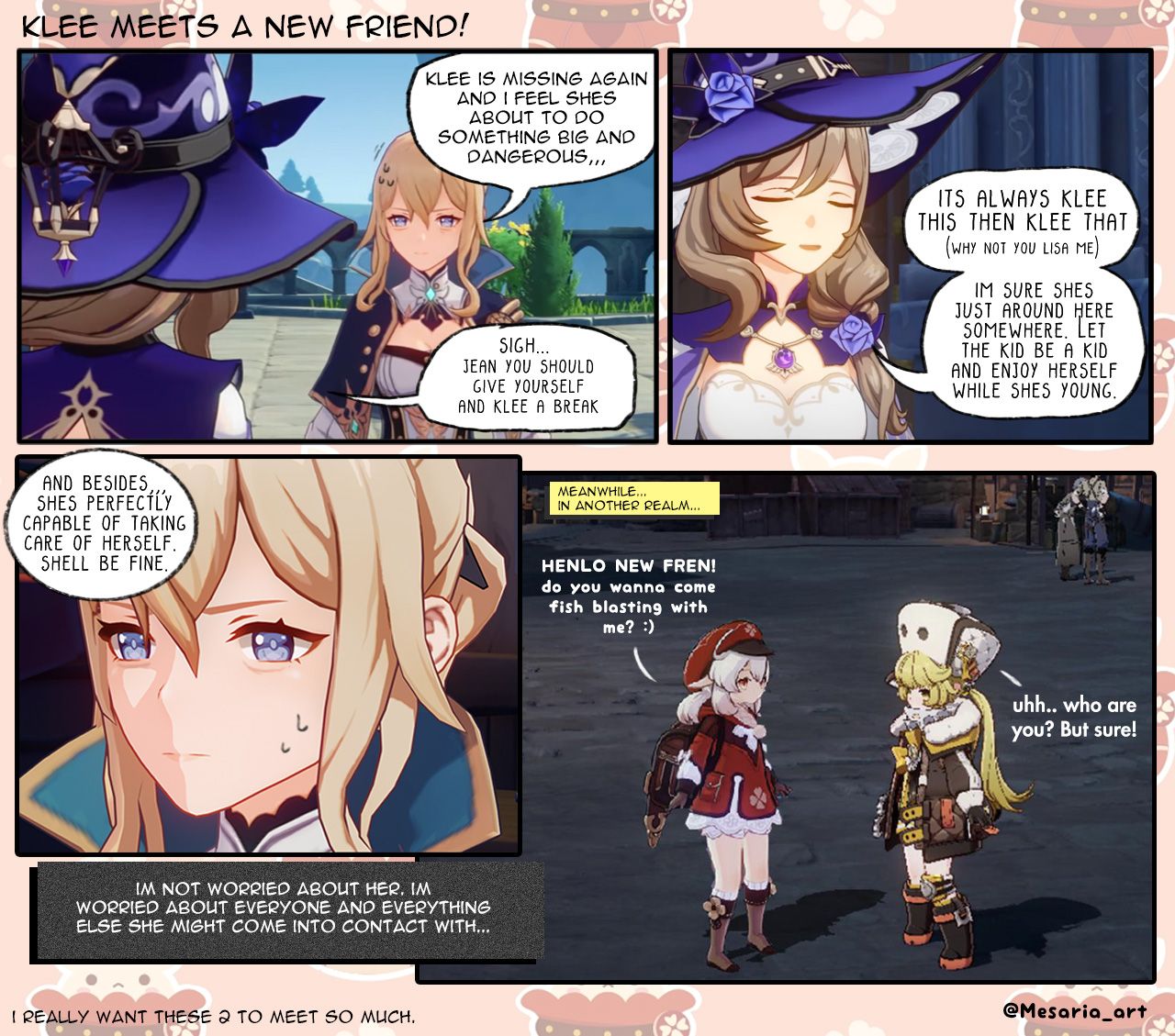 Klee comics 11: Klee meets a new friend! Genshin Impact | HoYoLAB