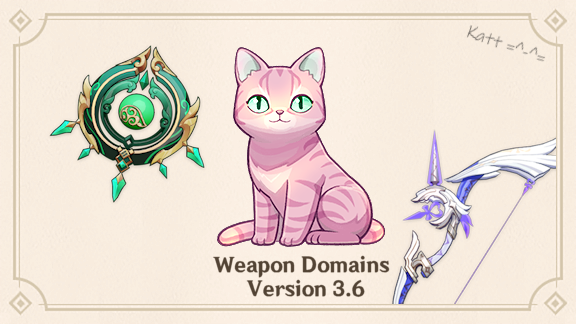 [Version 3.6] Weapon Domains of Forgery & Ascension Materials Genshin ...