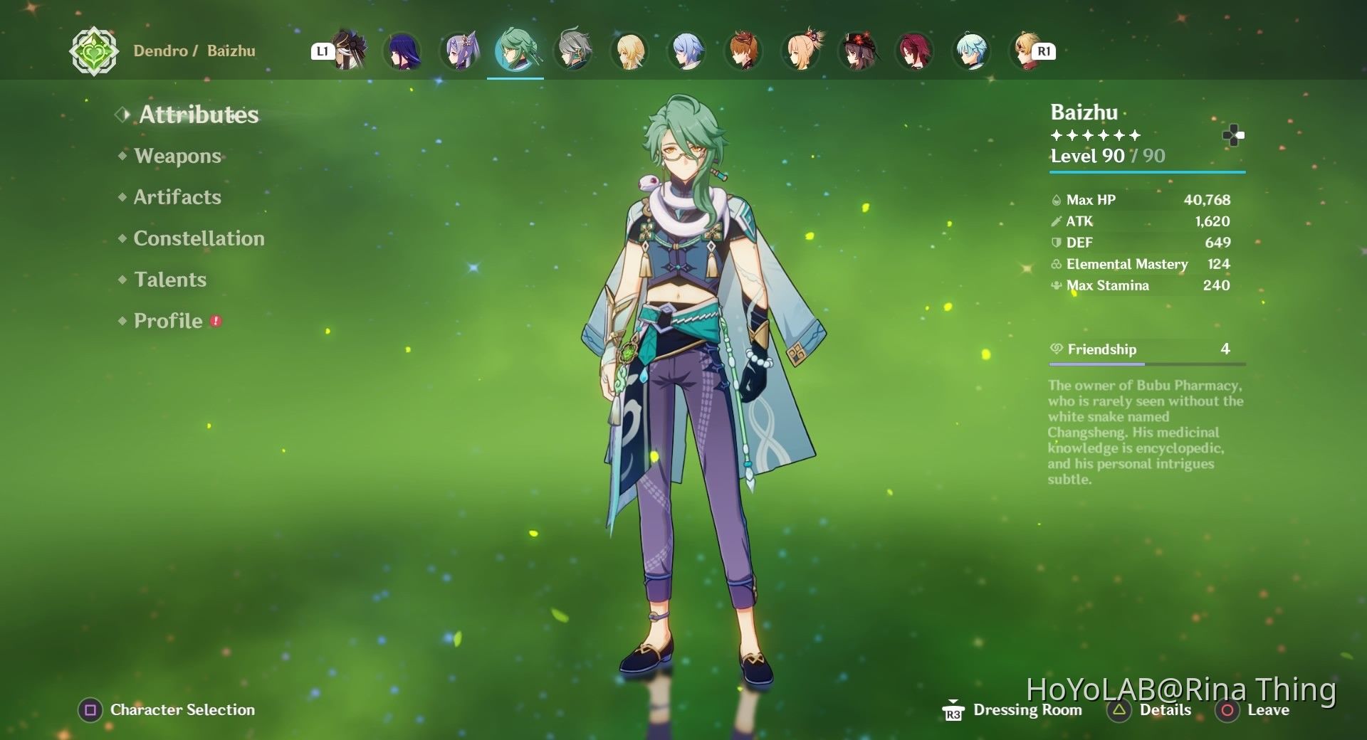 C6 Baizhu Build Genshin Impact | HoYoLAB