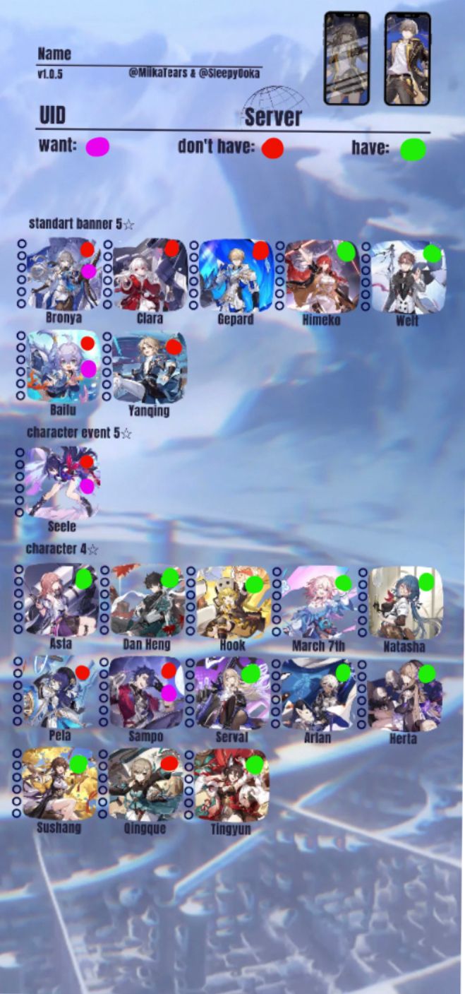 HSR character list Honkai: Star Rail | HoYoLAB