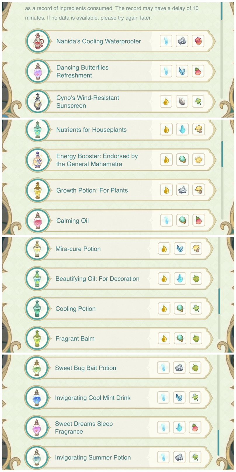 Patch 3.6 Glittering Elixir Genshin Impact | HoYoLAB