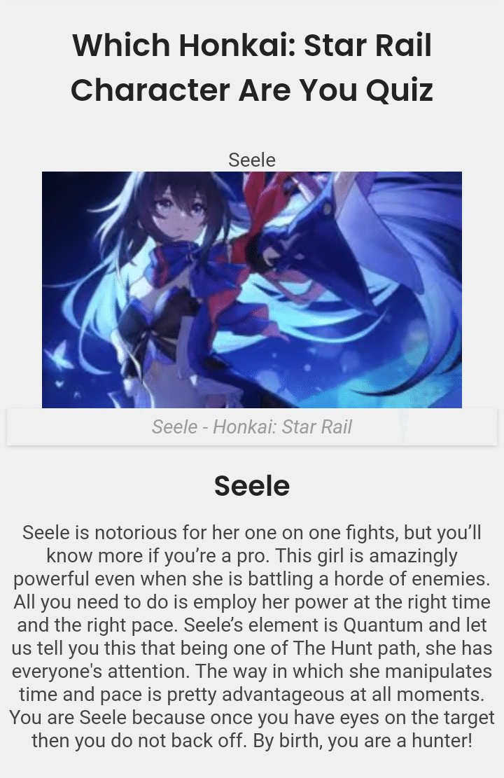 HSR quizzes I Took Because I am Utterly Addicted to The Game Honkai ...