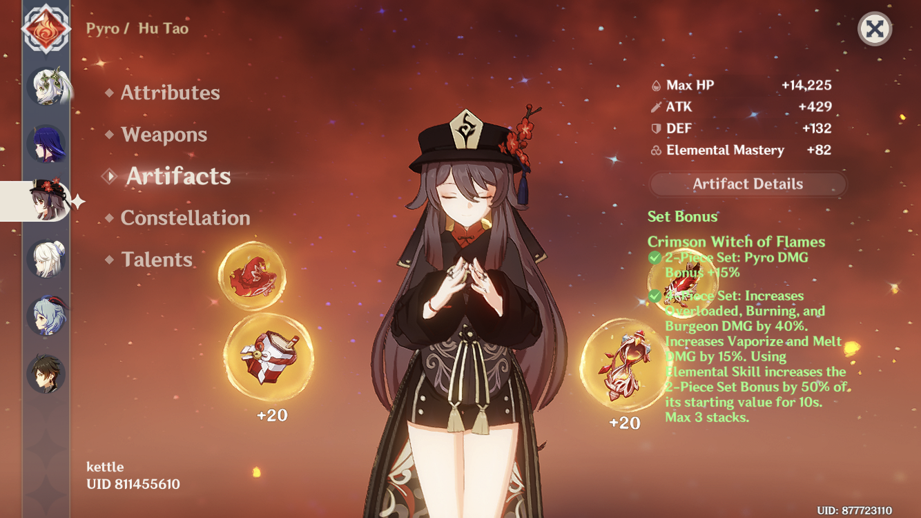 Hu Tao Build Genshin Impact | HoYoLAB