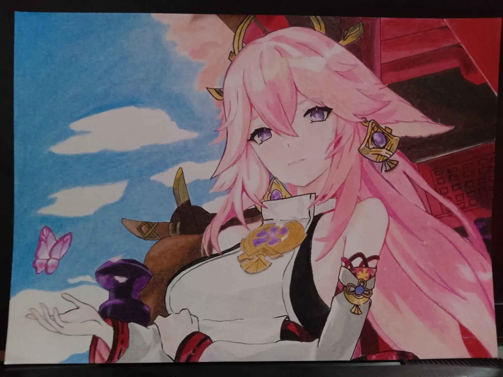 Fan art Yae miko Genshin Impact | HoYoLAB