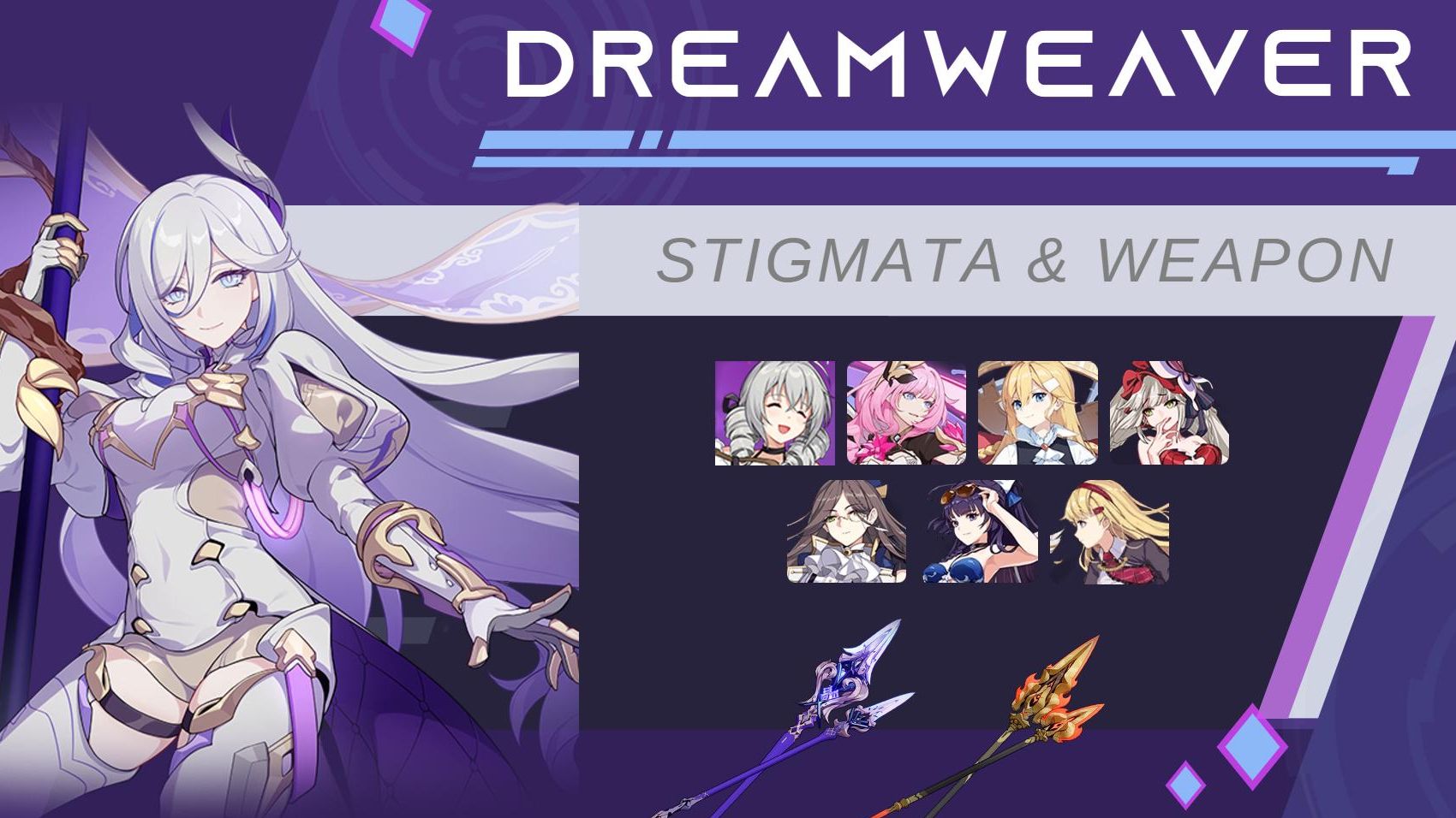 Dreamweaver - Stigmata & Weapon Comparison Honkai Impact 3rd | HoYoLAB
