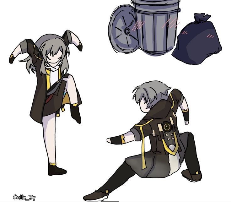 They're fighting over trash can Honkai: Star Rail | HoYoLAB